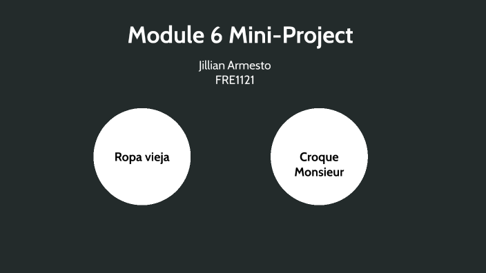 Module 6 Mini Project by jillian armesto on Prezi
