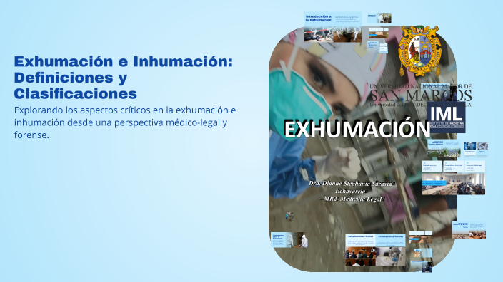 Exhumación e Inhumación: Definiciones y Clasificaciones by DIANNE ...