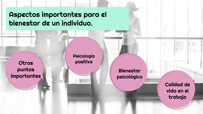 Aspectos importantes para el bienestar de un individuo. by Maria Elena ...