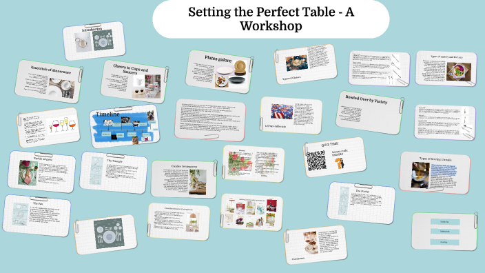 Setting the Perfect Table - A Workshop by Kelly Schloesser on Prezi
