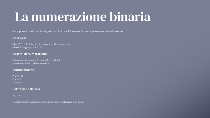 LA CODIFICA DIGITALE DEI DATI by Christian Basile on Prezi