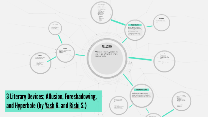 3 Literary Devices; Allusion, Foreshadowing, and Hyperbole by yash ...