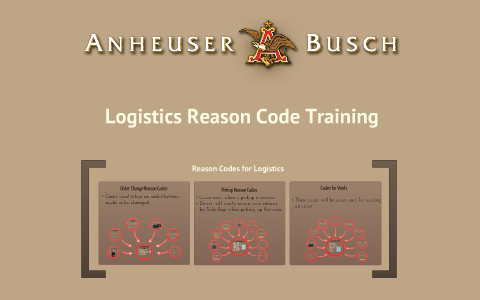 New Logistics Codes by Anheuser Busch on Prezi