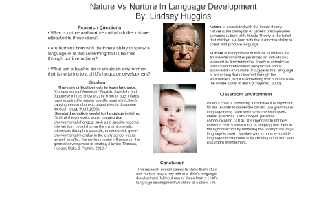 Nature Vs Nurture Language Development by Lindsey Huggins on Prezi