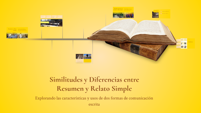 Similitudes y Diferencias entre Resumen y Relato Simple by Maryane ...