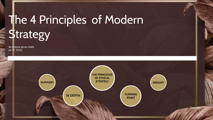 The 4 Principles of Modern Strategy by Sonal Lavangare on Prezi