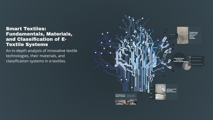 Smart Textiles: Fundamentals, Materials, and Classification of E ...