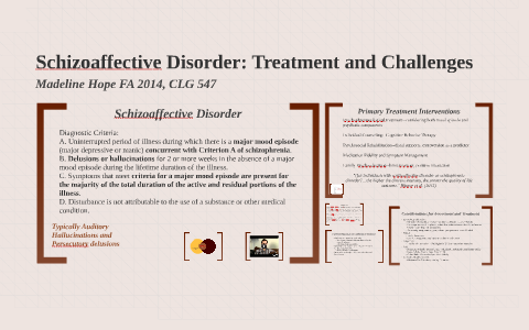 Schizoaffective Disorder: Treatment and Challenges by Madeline Hope on ...