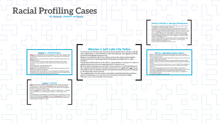 Racial Profiling Cases by Kyalee Travis on Prezi
