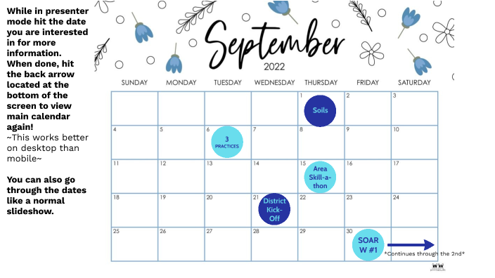 September FFA Calendar by Abigaile Wolfe on Prezi