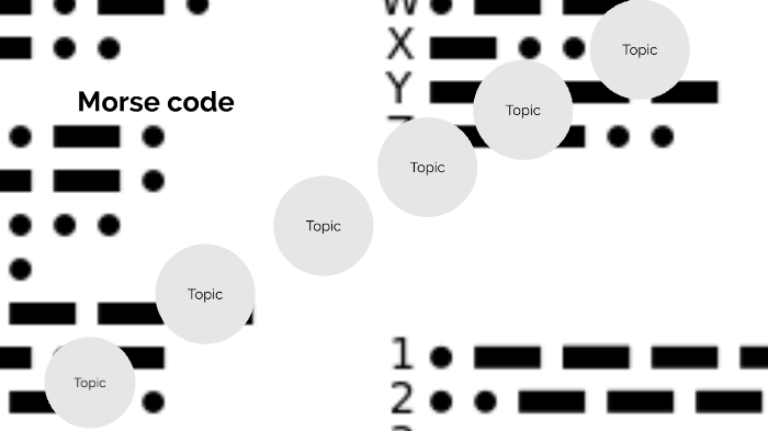 Morse code by Ava Paradis