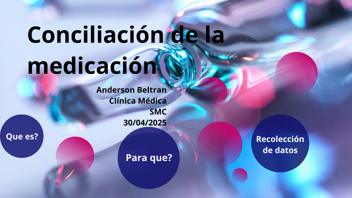 Conciliación de la medicación by Anderson Beltran Rodriguez on Prezi