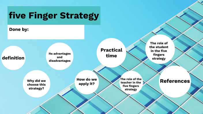 Five Finger strategy by Aljaziya Alneimi on Prezi