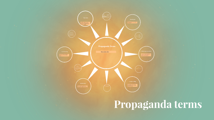 Propaganda Terms by Claire Christensen on Prezi