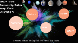 Saturn Planet Travel Brochure