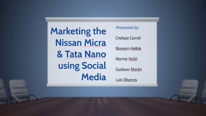 Marketing the Nissan Micra and Tata Nano using social media by bassam ...