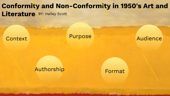 Conformity and Non-Conformity in the 1950's Art and Literature by ...