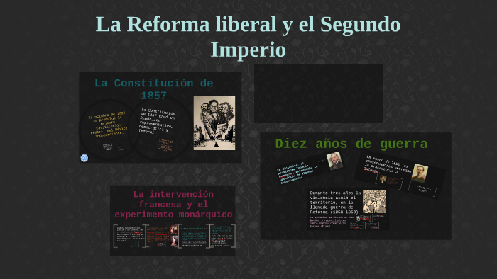 La Reforma liberal y el Segundo Imperio by Sergio García on Prezi