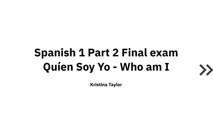 Prezi Who Am I Spanish by kristina taylor on Prezi