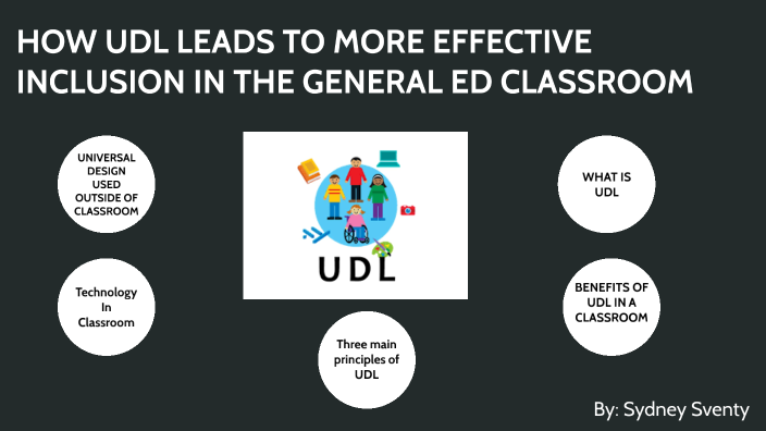 MORE EFFECTIVE INCLUSION IN THE GENERAL EDUCATION CLASSROOM by Sydney ...