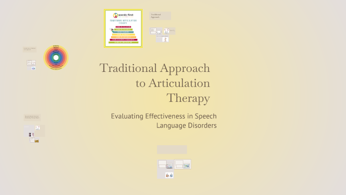 Traditional Approach to Articulation Therapy by Nadira Batista on Prezi