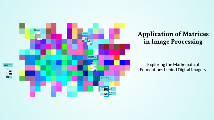 Application of Matrices in Image Processing by Shrawani Ahirkar on Prezi