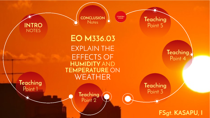 EO M336.04 – EXPLAIN THE EFFECTS OF HUMIDITY AND TEMPERATURE ON WEATHER ...