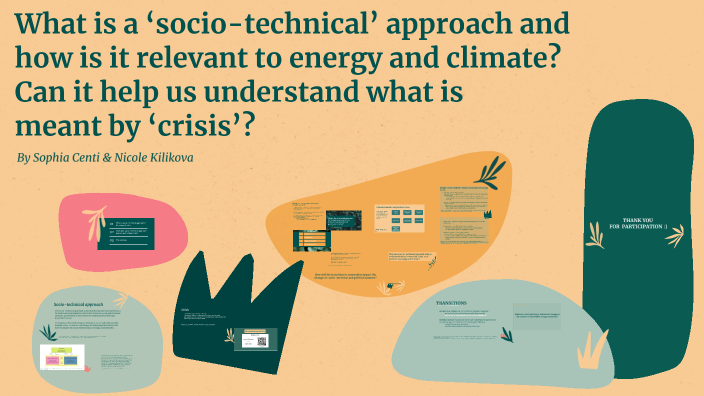 What is a ‘socio-technical’ approach and how is it relevant to energy ...
