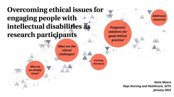 Ethical issues in engaging people with disabilities as research ...
