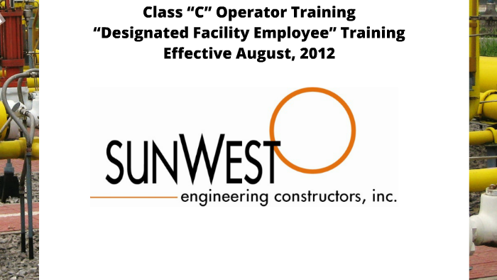 Class "C" Operator Training for Dispensing Facilities by Spencer Kissick
