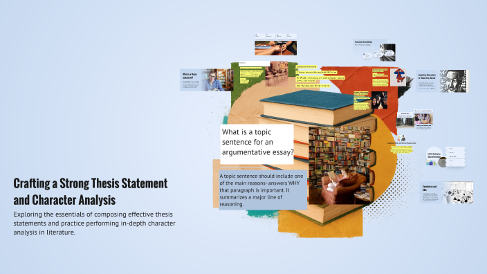 Crafting a Strong Thesis Statement and Character Analysis by Marian ...