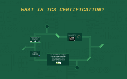WHAT IS IC3 CERTIFICATION? by Derek . on Prezi
