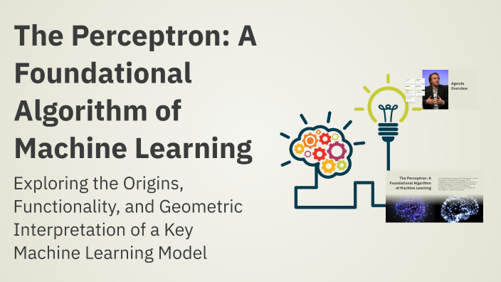 The Perceptron: A Foundational Algorithm of Machine Learning by aa ss ...