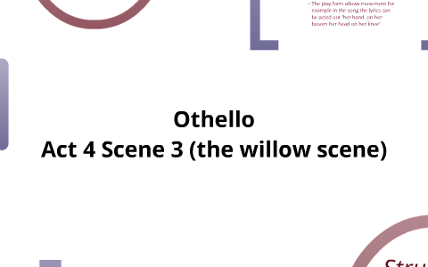 Othello - Act 4 Scene 3 (the Willow scene) by Beth Mosby on Prezi
