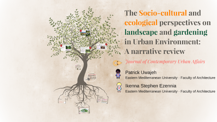 The Socio-cultural and ecological perspectives on landscape by Anwar ...