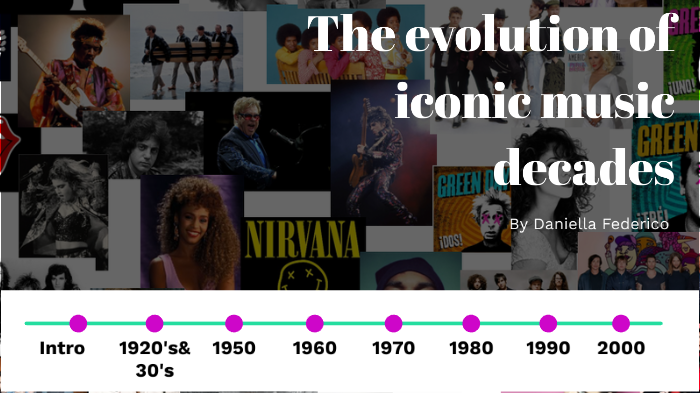 The evolution of iconic music decades by daniella federico on Prezi