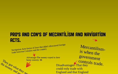 Mercantilism and Navigation Acts . Advantages and Disadvantages by ...