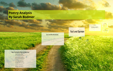 Poetry Analysis by Sarah Bodmer