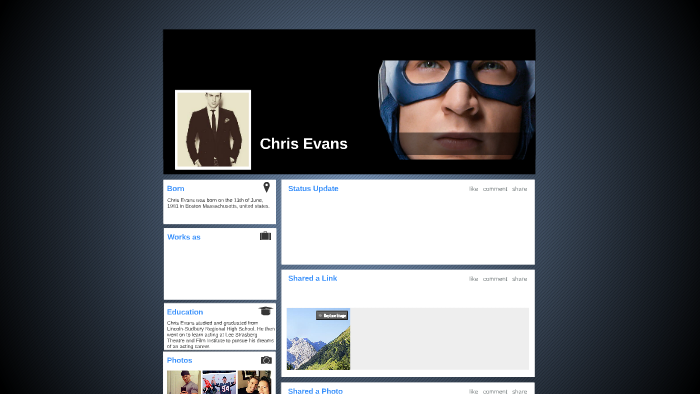 Chris Evans by Erin Scholz on Prezi