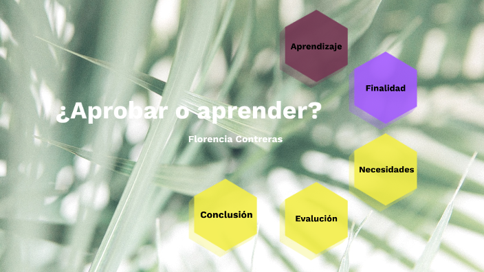 ¿Aprobar o aprender? by Flo Contreras Jeon on Prezi