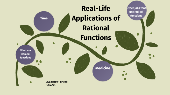 Real-Life Applications of Rational Functions by Ava Below-Brizek on Prezi