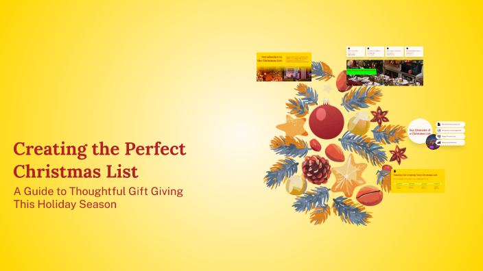 Creating the Perfect Christmas List by ashleigh wallington on Prezi