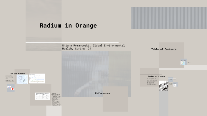 Radium in Orange, NJ by Rhiana Romanowski on Prezi