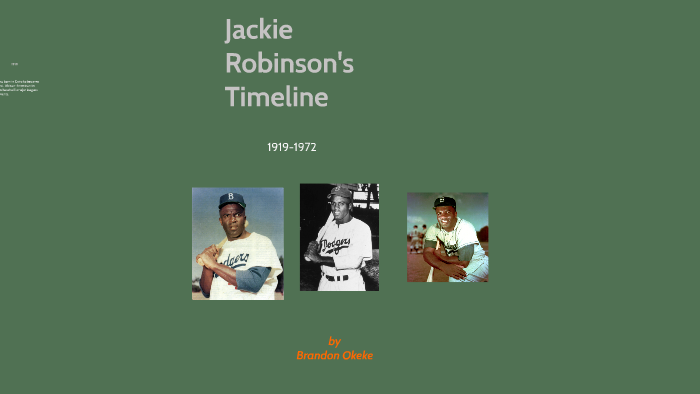 Jackie Robinson's Timeline by Brandon Okeke on Prezi