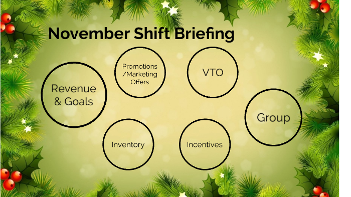 Shift Briefing 11/28 by Breakers Reservations on Prezi
