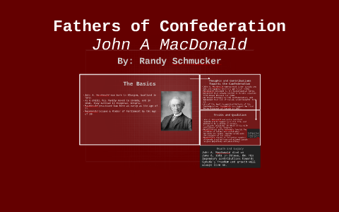 Fathers of Confederation - John A MacDonald by Randy Schmucker on Prezi