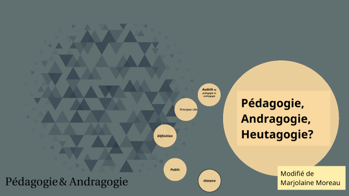 Pédagogie-Andragogie-Heutagogie by Pauline Golder on Prezi