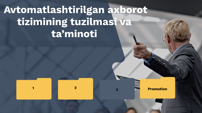 1.12. Avtomatlashtirilgan axborot tizimining tuzilmasi va ta’minoti by ...