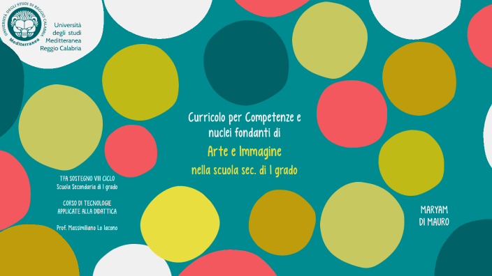 Curricolo per Competenze e nuclei fondanti della disciplina "Arte e ...