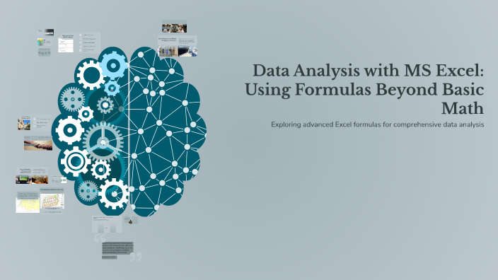 Data Analysis with MS Excel: Using Formulas Beyond Basic Math by Niel ...
